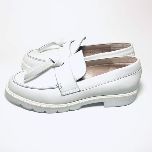 Stuart Weitzman | Shoes | Stuart Weitzman Tassel Loafer Flats Off White ...